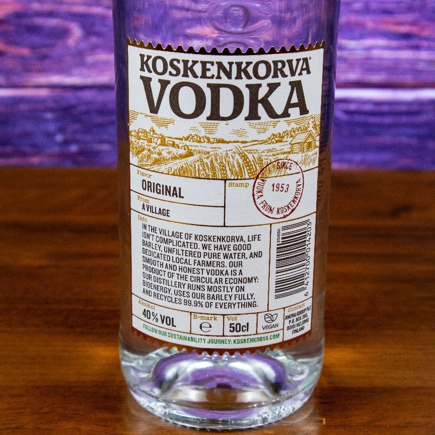 Водка Коскенкорва (Koskenkorva): описание и история марки